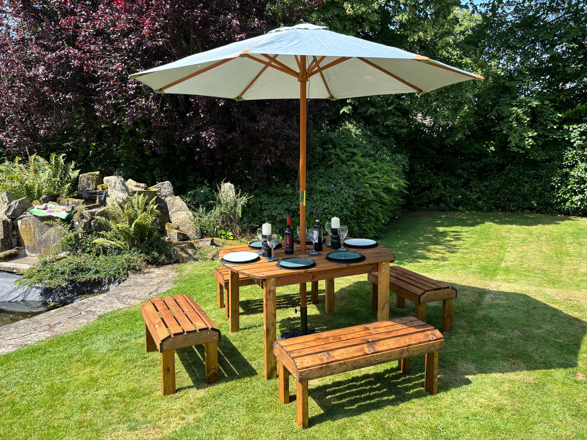 HB297 - Knights Six Seater Rectangular Table Set – Charles Taylor ...