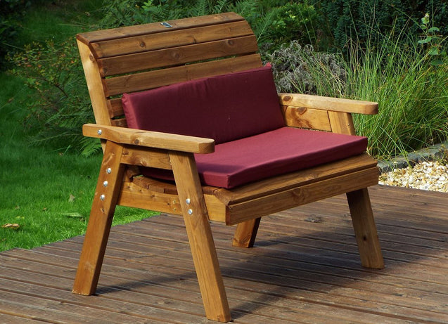 HB34BGB - Two Seater Bench Back Support Cushion (Green , Grey or Burgu ...