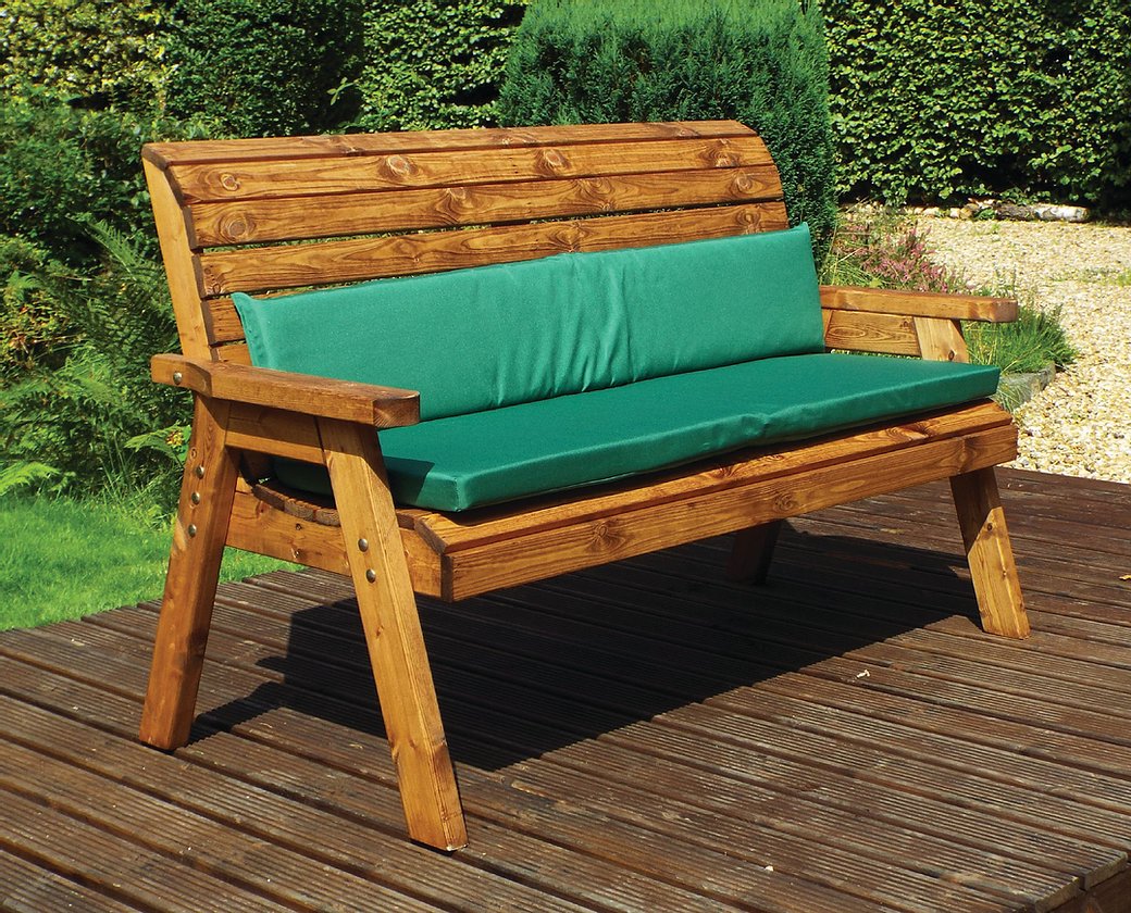 HB34WGB - Three Seater Bench Back Support Cushion (Green , Grey or Bur ...